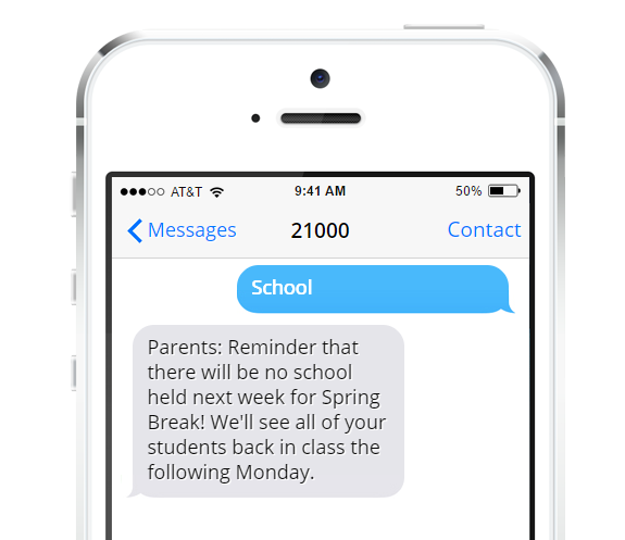 SMS Text Messaging for Schools, Colleges & Universities