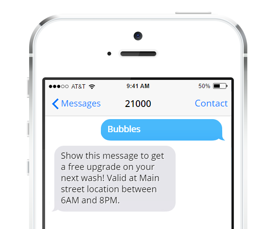 Text Message Marketing for Car Wash - SMS Mobile Coupons